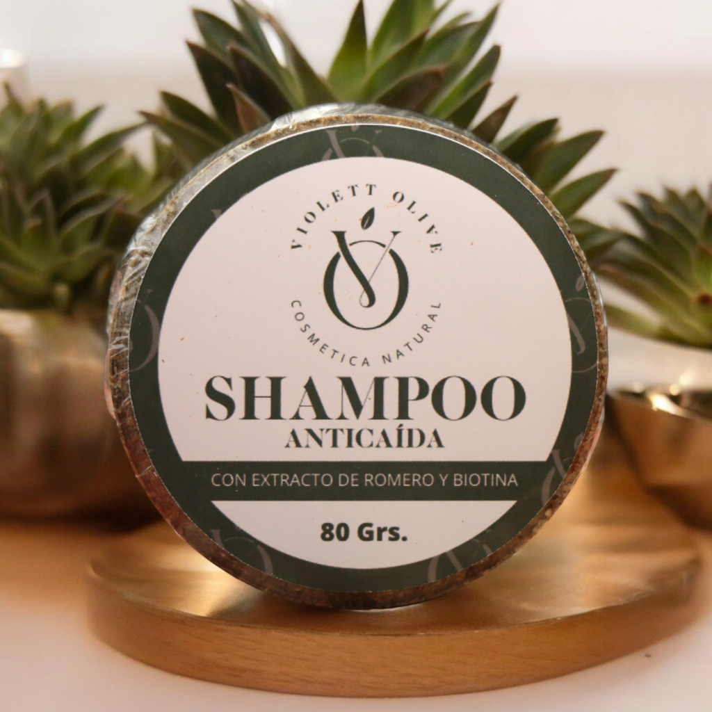 Shampoo anticaída barra • Cosmética Natural Vegana Orgánica